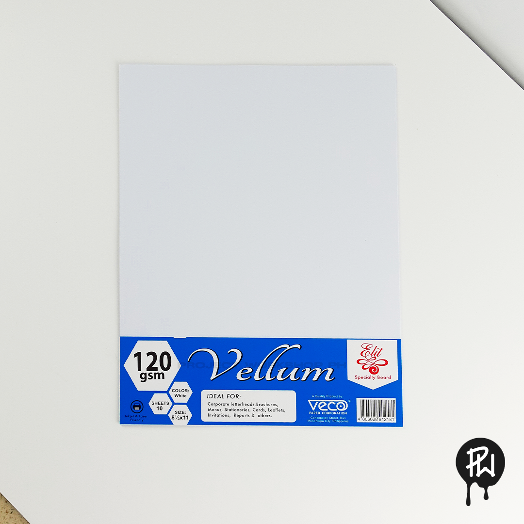 Veco Elit Vellum Board 120gsm (5packs/50pcs) – Project Workshop PH